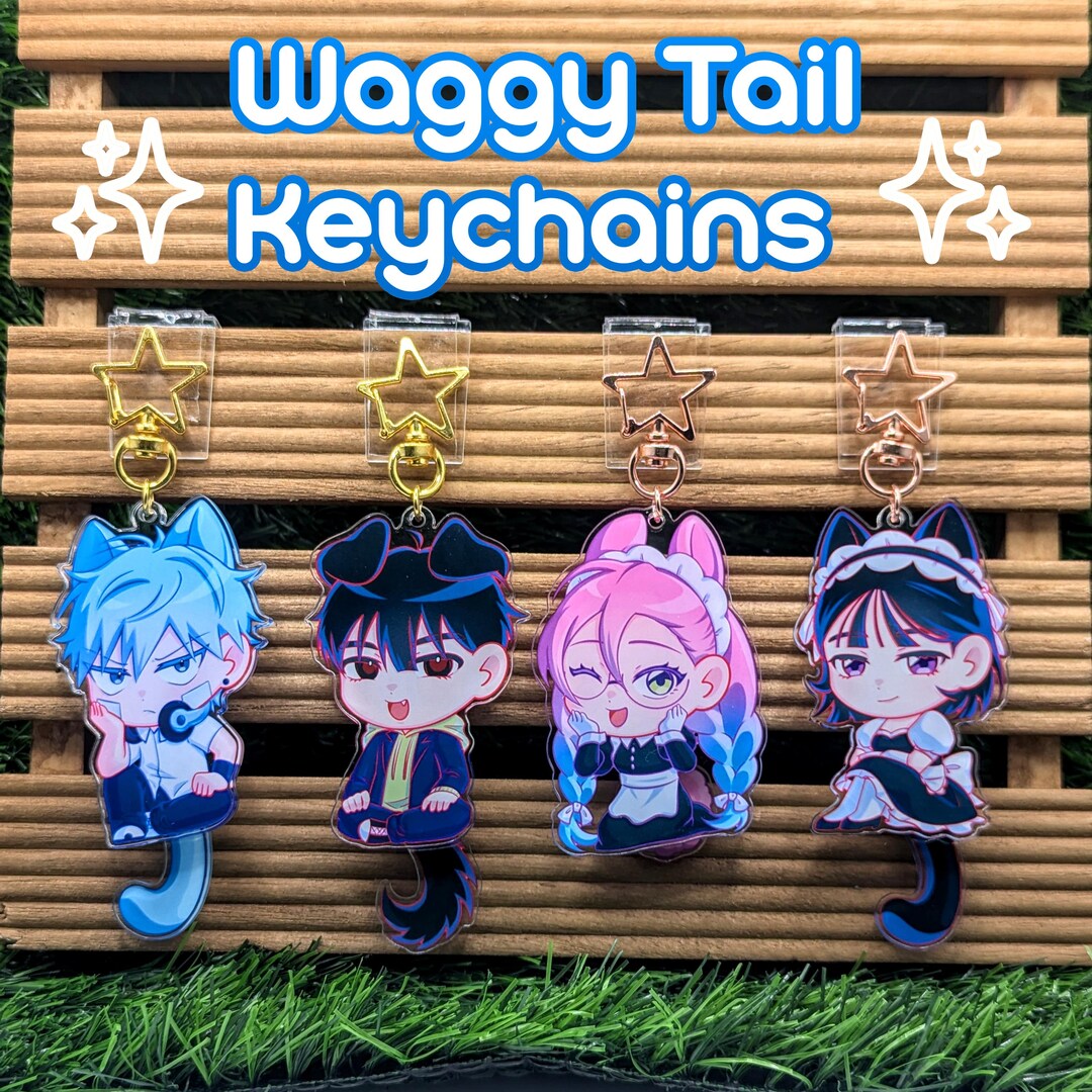 Alien Stage Keychains | Waggy Tails | Ivan, Till, Mizi, Sua | Acrylic ...
