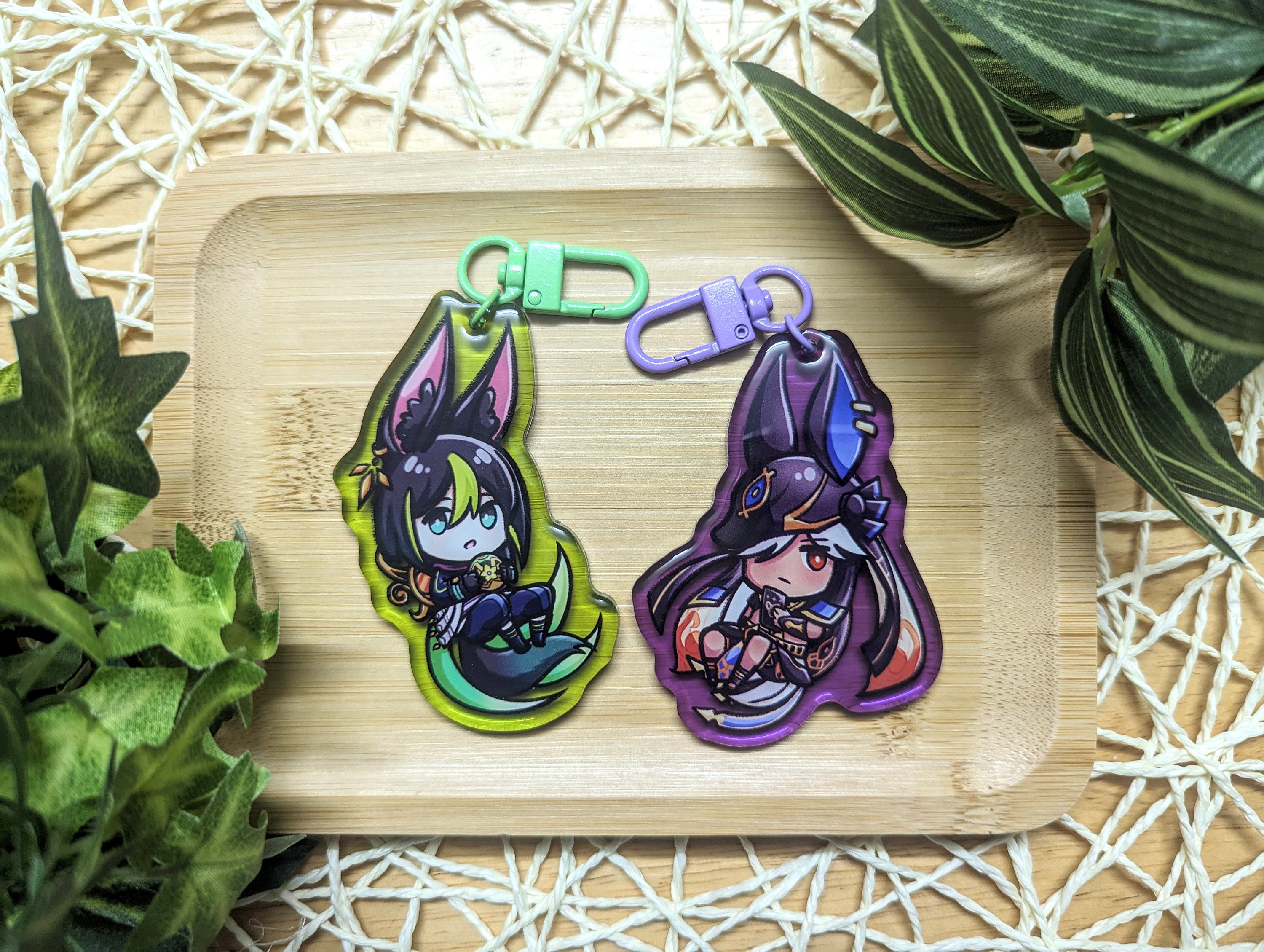 Genshin Sumeru Character Keychains | Dendro, Electro| Epoxy Acrylic ...