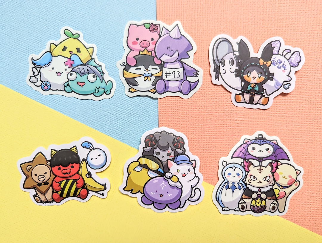 Vtuber Wave Mascot Stickers | Lazulight, Obsydia, Ethyria, Luxiem ...