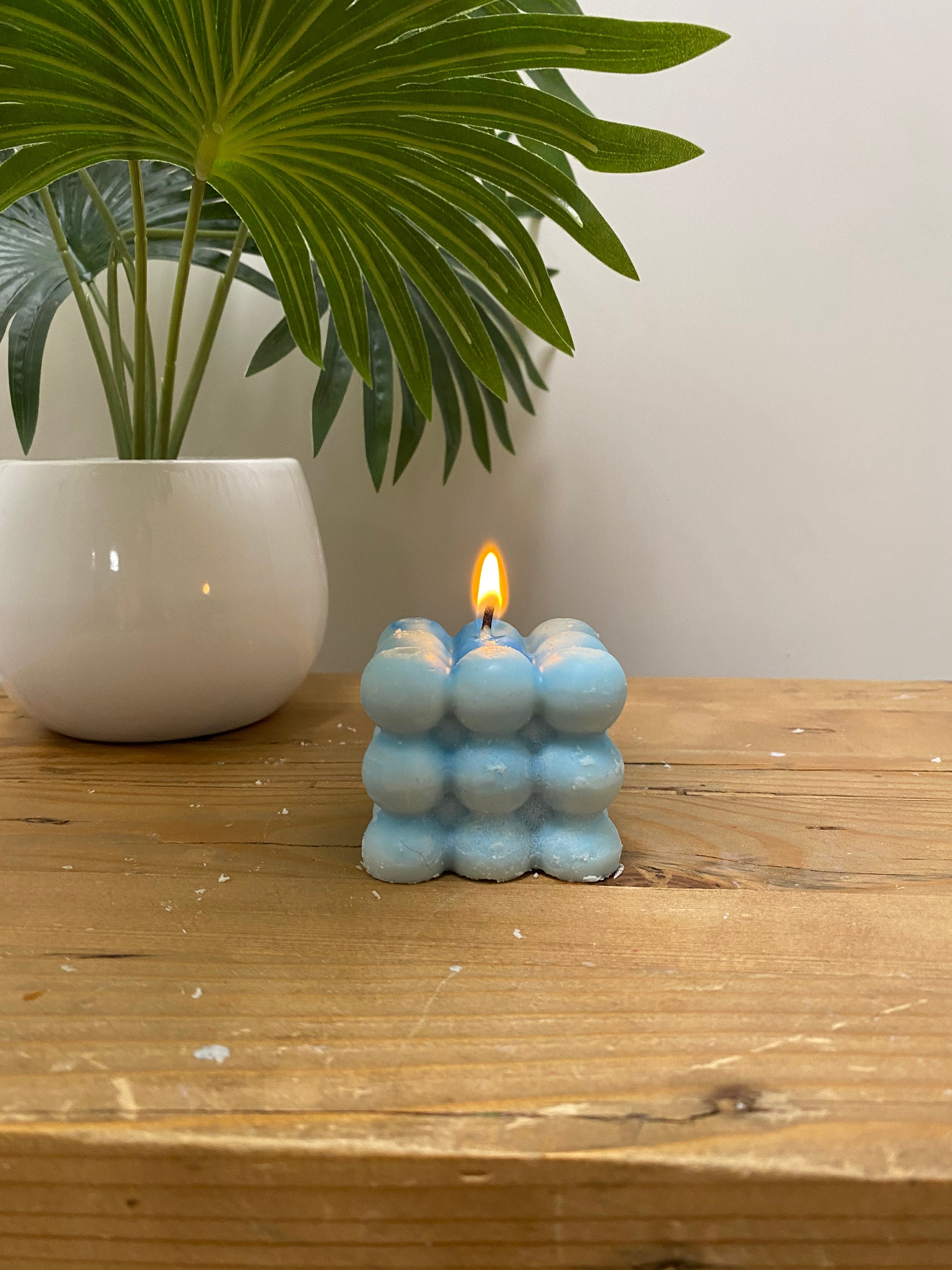 Blue Bubble Candle - Etsy