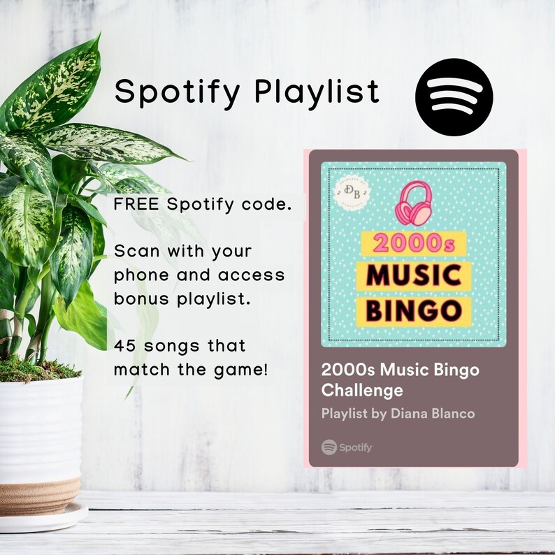 PRINTABLE MUSIC BINGO for Family Game Night Teen Activities Group Party ...