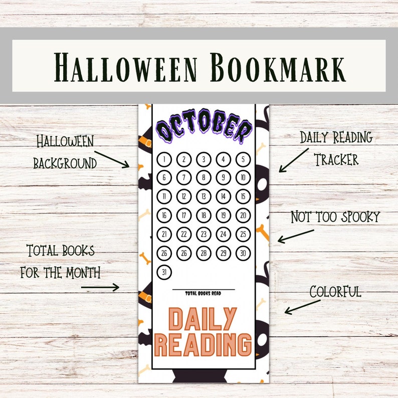 Halloween Bookmark Printable Bundle | Reading Accessories for Kids ...