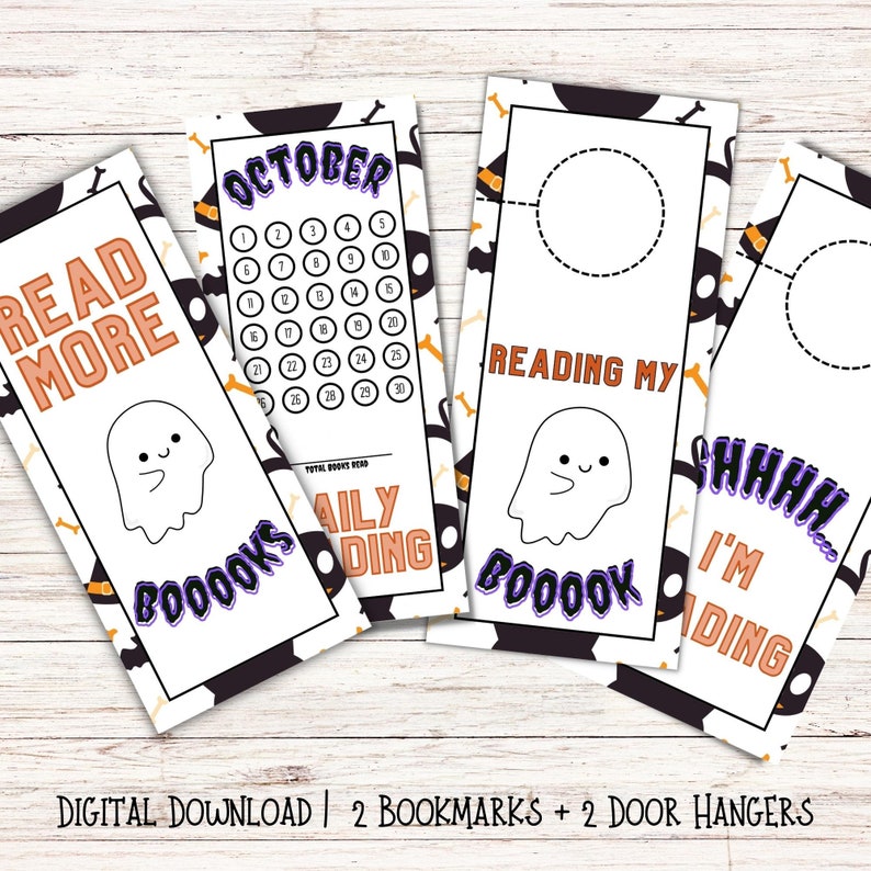 Halloween Bookmark Printable Bundle | Reading Accessories for Kids ...