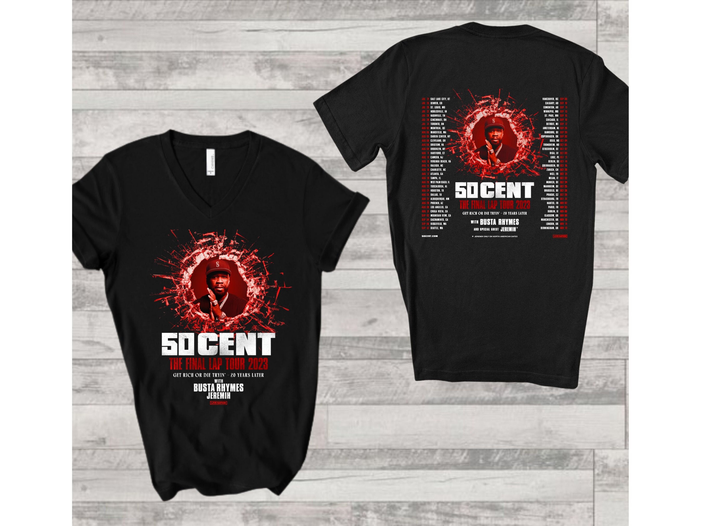 50 Cent The Final Lap Tour 2023 T-shirt, 50 Cent Merch, The Final Lap ...