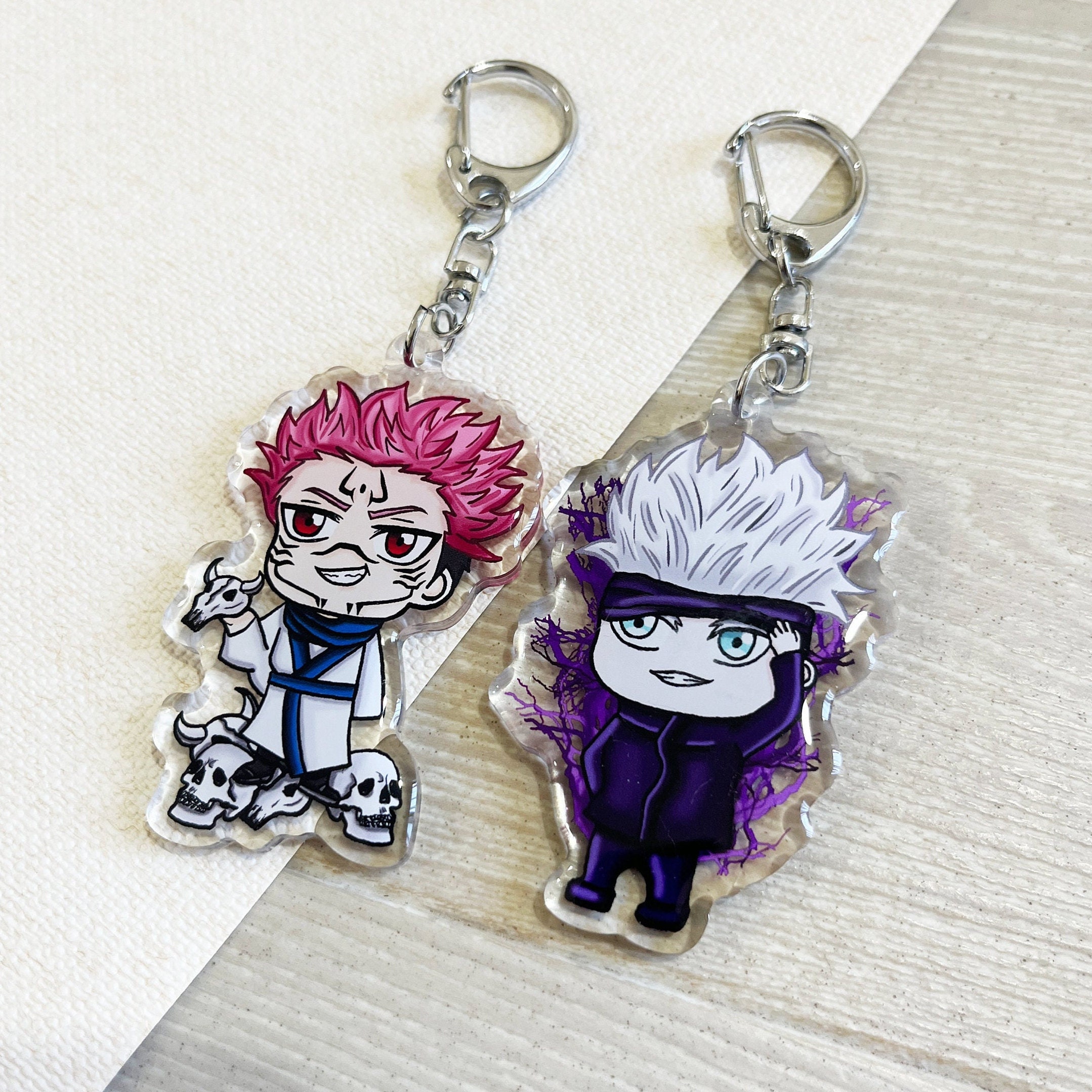 Gojo & Sukuna Charms/keychains - Etsy