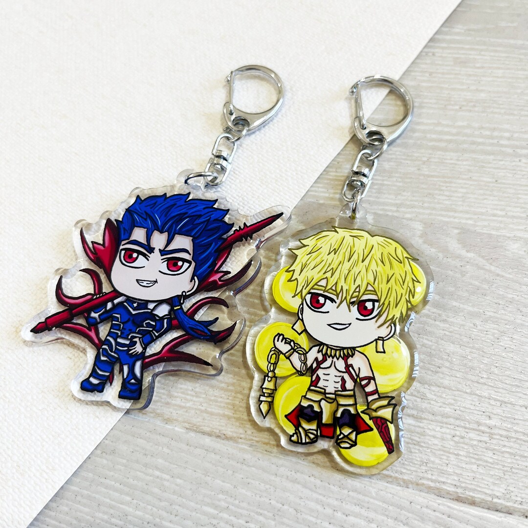 Fate- Lancer & Gilgamesh Charms/keychains - Etsy
