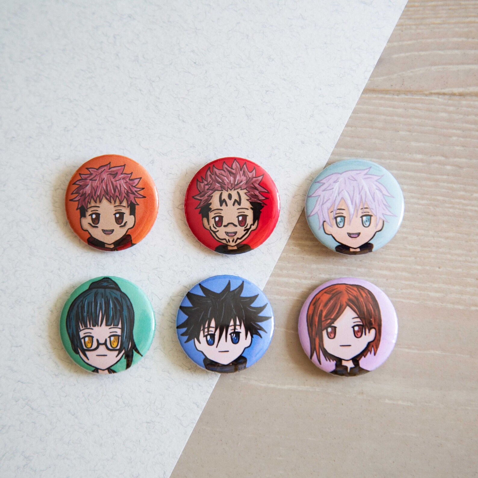 Jjk Button Pack - Etsy