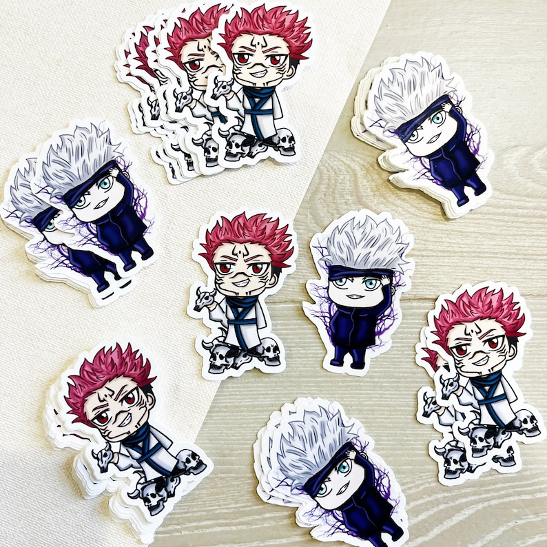 Gojo & Sukuna Sticker Set (2) - Etsy