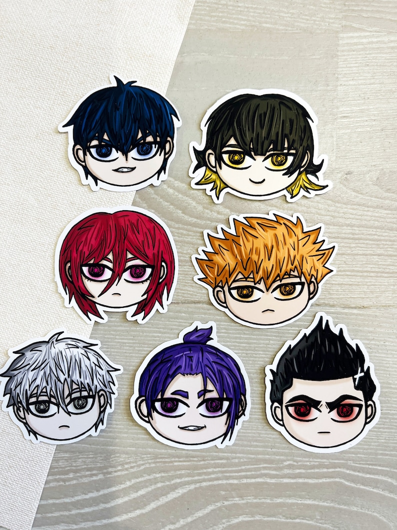 Blue Lock Sticker Set 7 - Etsy