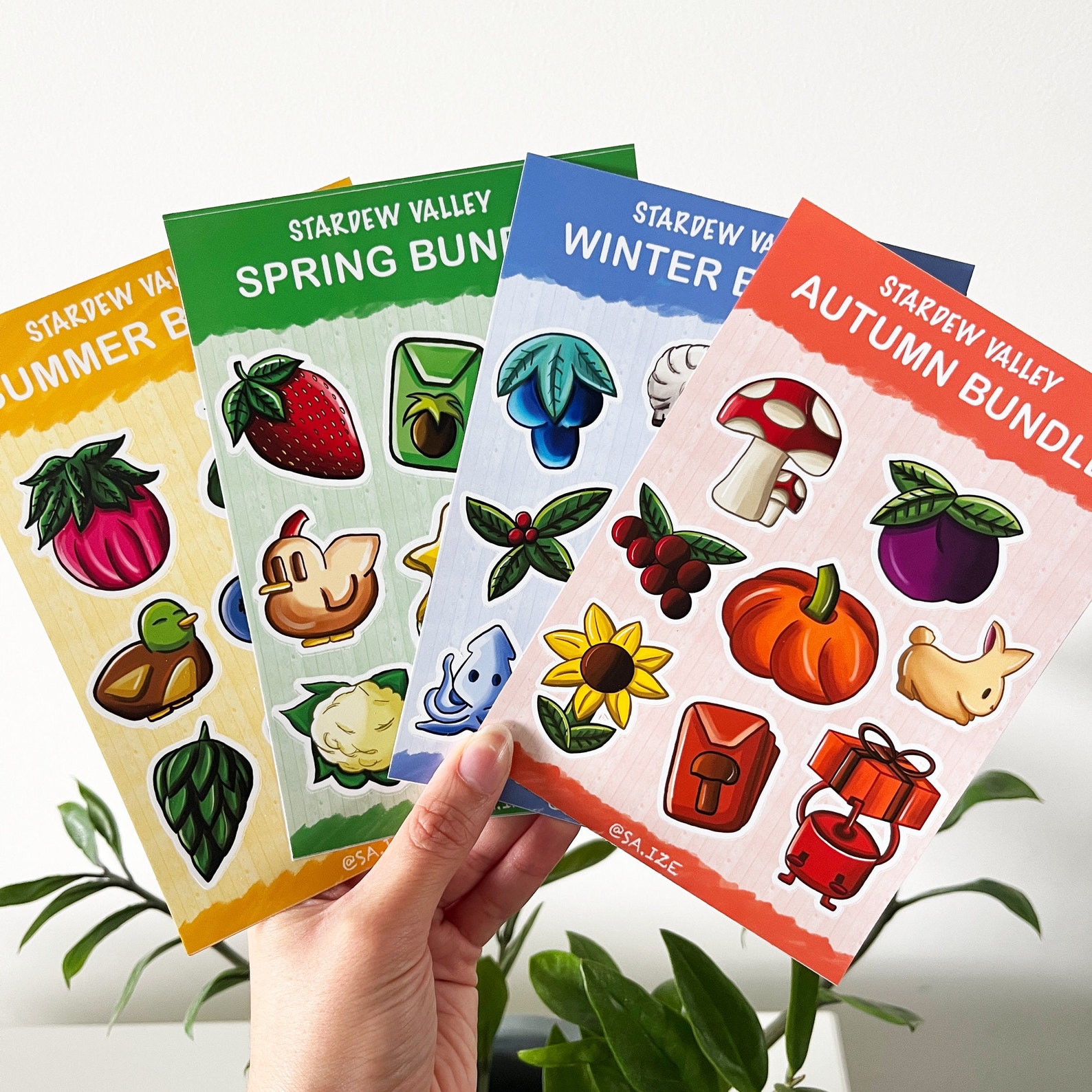 Stardew Valley Sticker Sheets (all Seasons) - Etsy