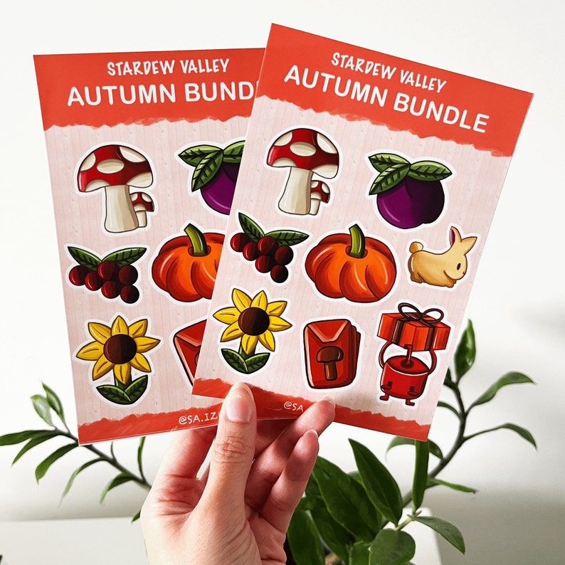 Stardew Valley Sticker Sheets (all Seasons) - Etsy