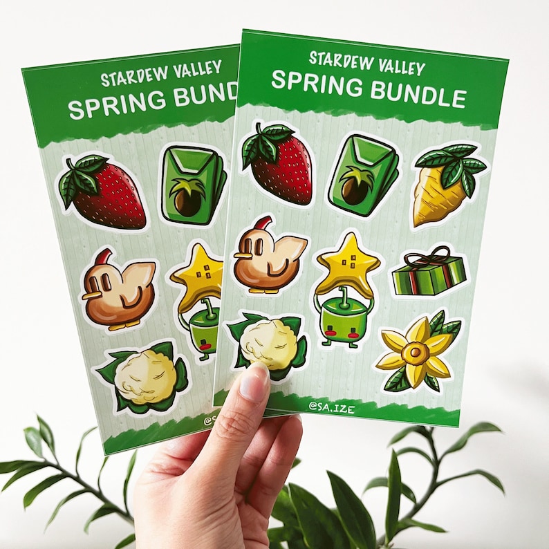 Stardew Valley Sticker Sheets (all Seasons) - Etsy