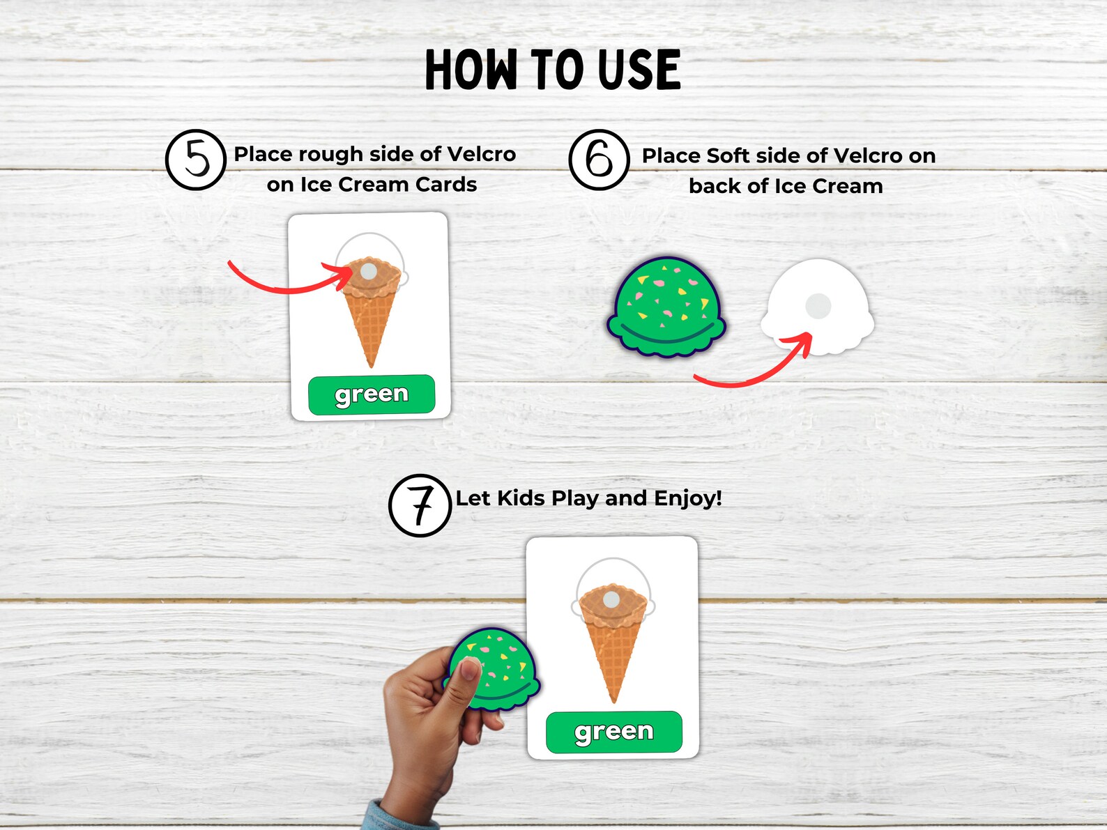 Printable Toddler Color Matching Activities Ice Cream Color Sorting ...