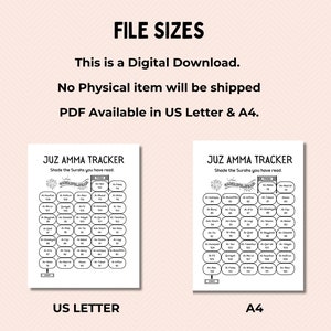 30 Day Ramadan Juz Amma Tracker for Kids, Quran Progress Tracker and ...