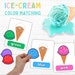 Printable Toddler Color Matching Activities Ice Cream Color Sorting ...