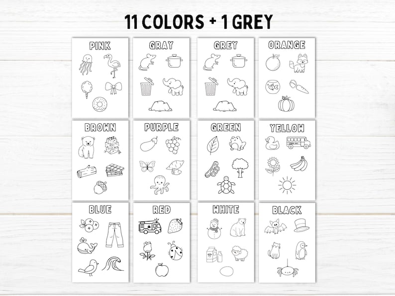 Learn Color of the Week Preschool Worksheets Printable Toddler Coloring ...