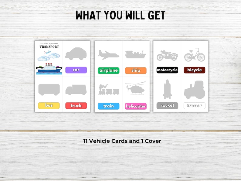 Printable Toddler Shadow Matching Activities Vehicle Sorting Game and ...