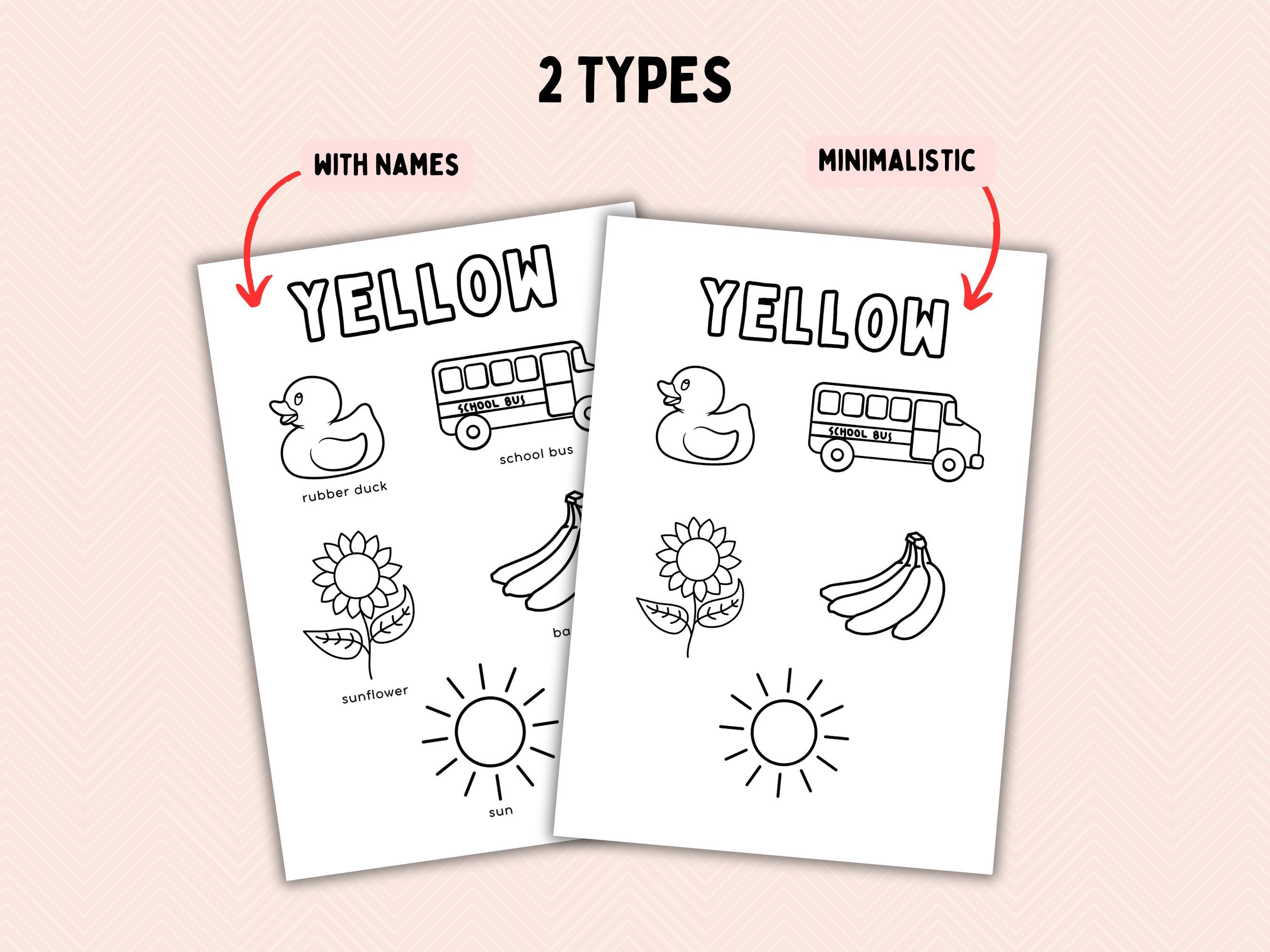 Toddler Learning Colors Activities Printable Coloring Pages and Fine ...