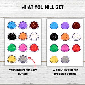 Printable Toddler Color Matching Activities Ice Cream Color Sorting ...