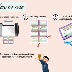 Good Behavior Reward Card | Printable Punch Card for Kids | Positive ...