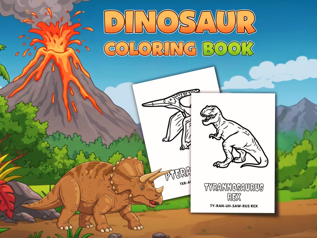 Kids Coloring Printable Digital Coloring Book for Kids Bold Easy ...