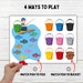 Printable Toddler Color Matching Game Fish Bucket Activity Montessori ...