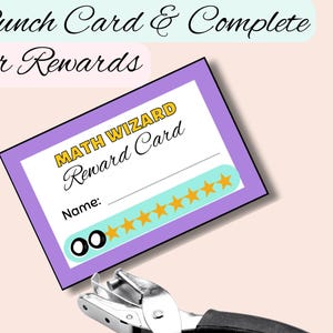 Good Behavior Reward Card | Printable Punch Card for Kids | Positive ...