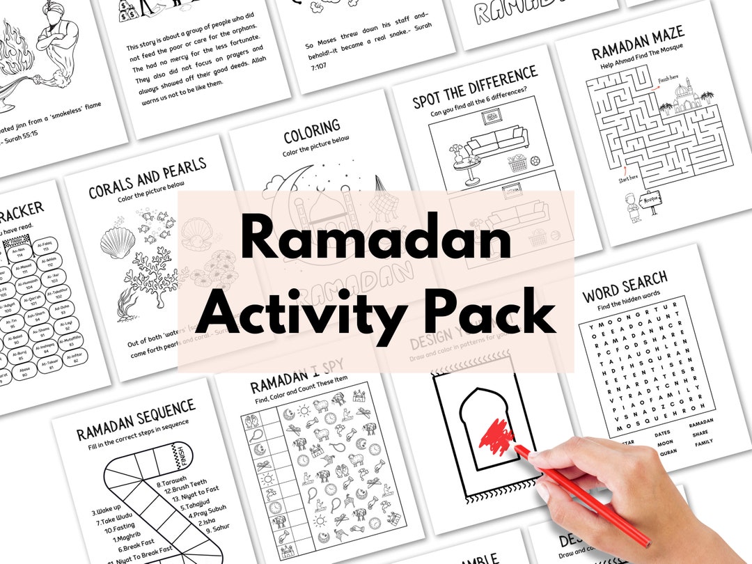 Islamic Activity for Muslim Kids Quiet Time During Taraweeh With FREE ...