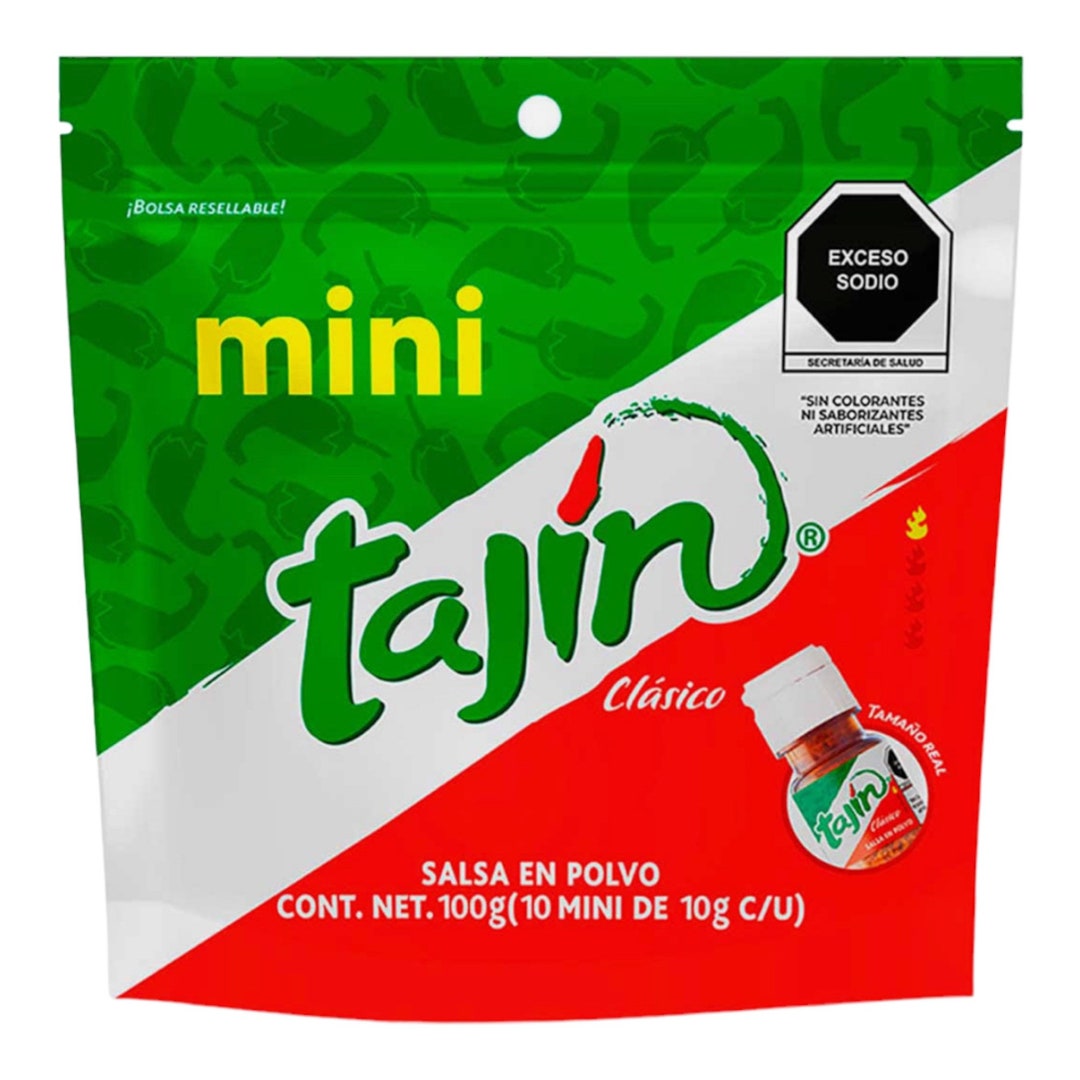 Mini Chile Tajin Clásico En Polvo Bolsa 10 Pzas - Etsy