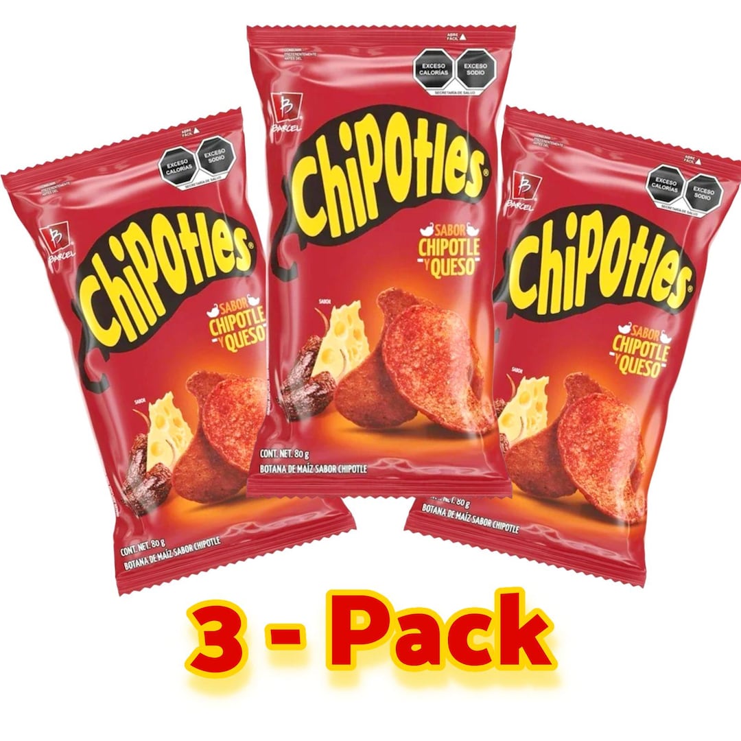 Papas Fritas Frituras Chipotles México Barcel Chipotle Y Queso 80 Gr - Etsy