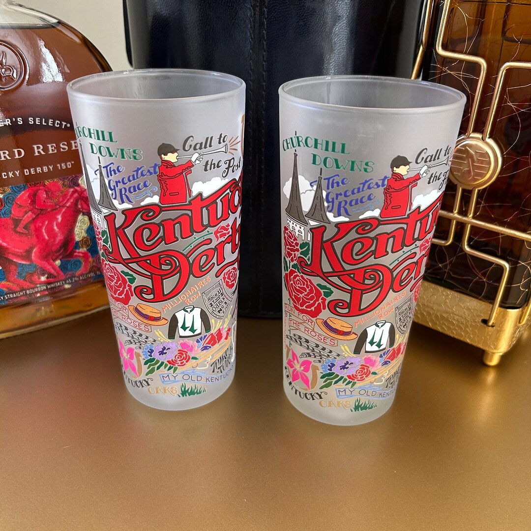 Kentucky Derby Glass, Derby Glassware, Derby Party Supplies, Kentucky ...