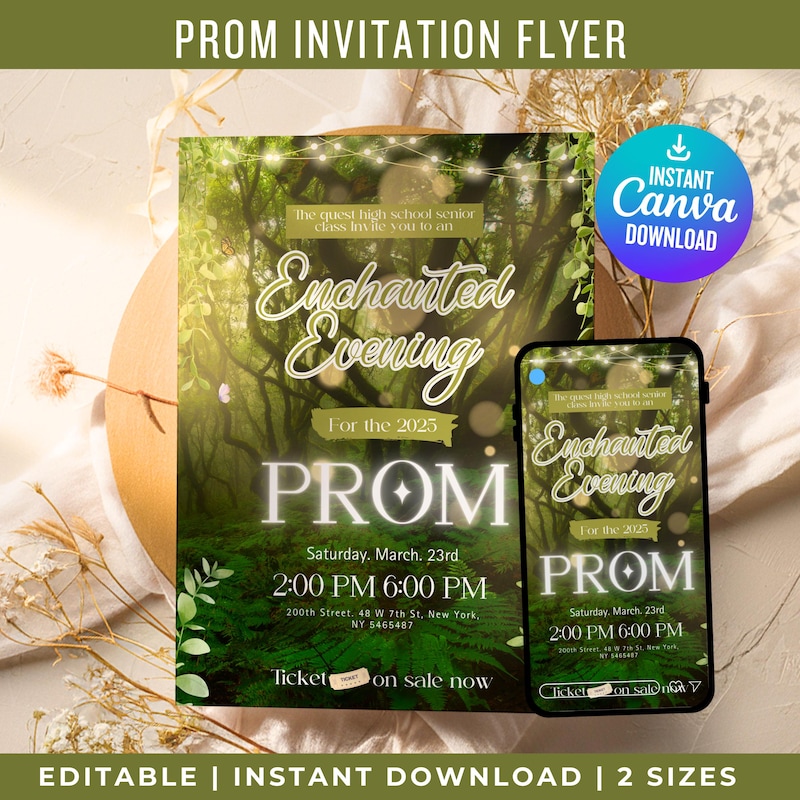 Enchanted Forest Template - Etsy