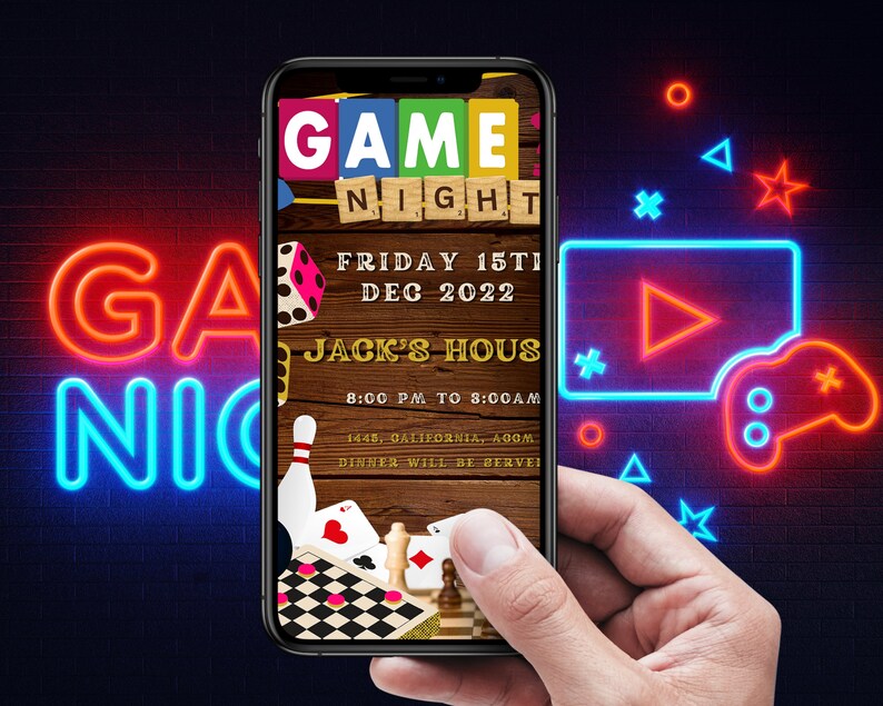 Game Night Flyer, Game Night Invite, Family Game Night, Game Night ...