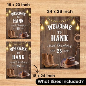 Western Hoedown Birthday Party Sign, Saddle up and Put Your Boots on ...