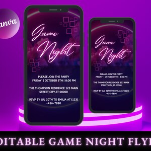 Game Night Sign, Game Night Party, Game Night Games, Casino Night Party ...