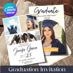 Graduation Party Invitation, Graduation Evite, Grad Announcement, Grad ...