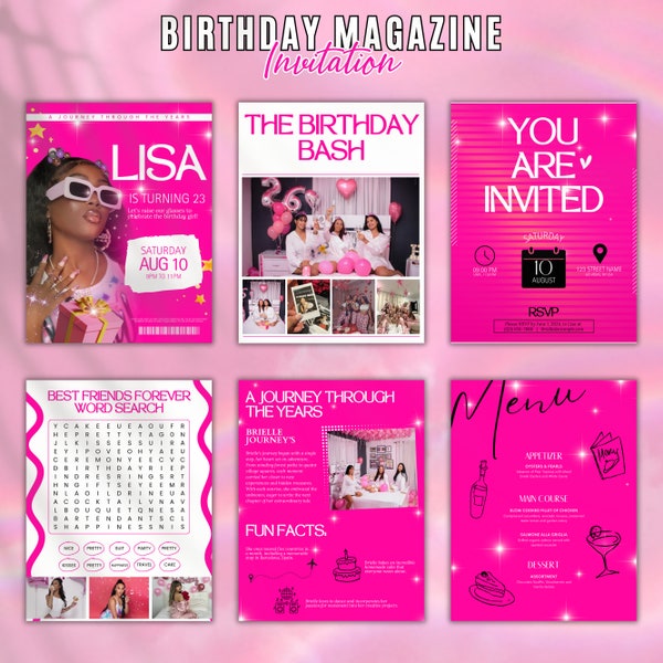 Magazine Invitation - Etsy