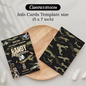 Military Party Invitations, Army Birthday Invitation, Military Theme ...
