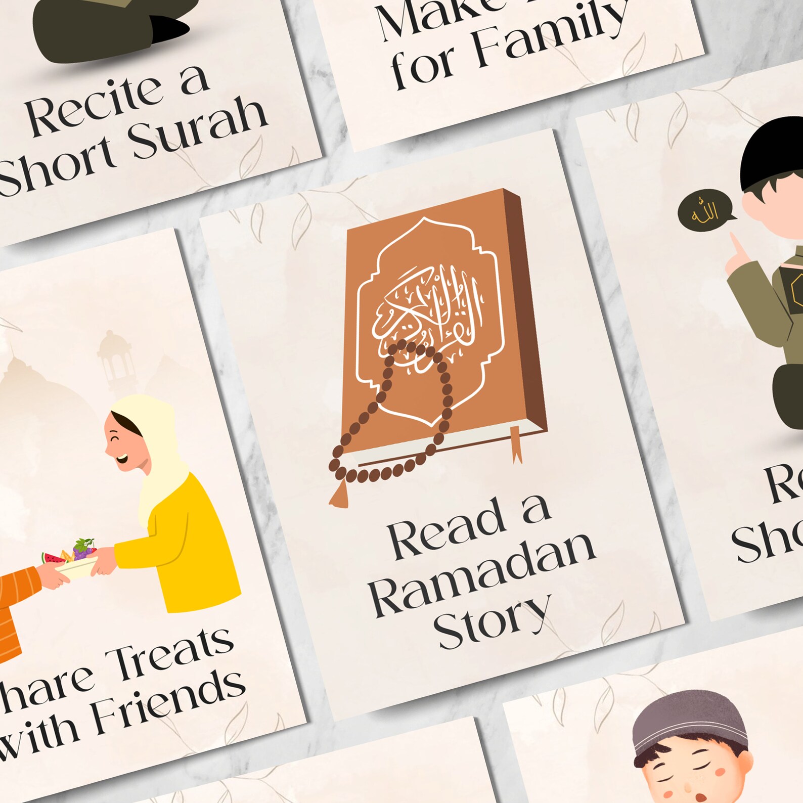 30 Ramadan Good Deeds Cards, Ramadan Islamic Games, Ramadan Flash Cards ...