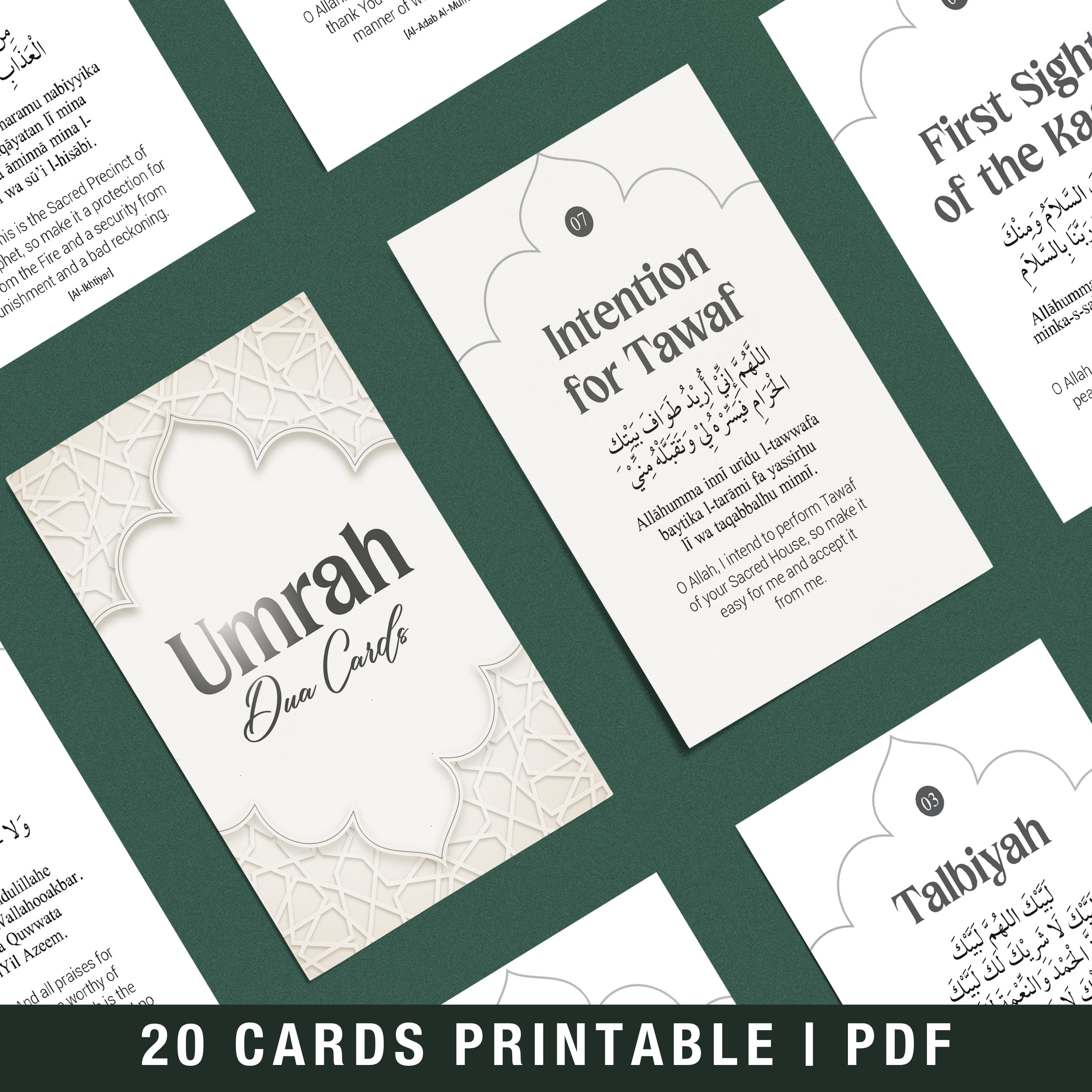 20 Umrah Dua Cards Printable, Umrah Flashcards, Umrah Mubarak Gift ...
