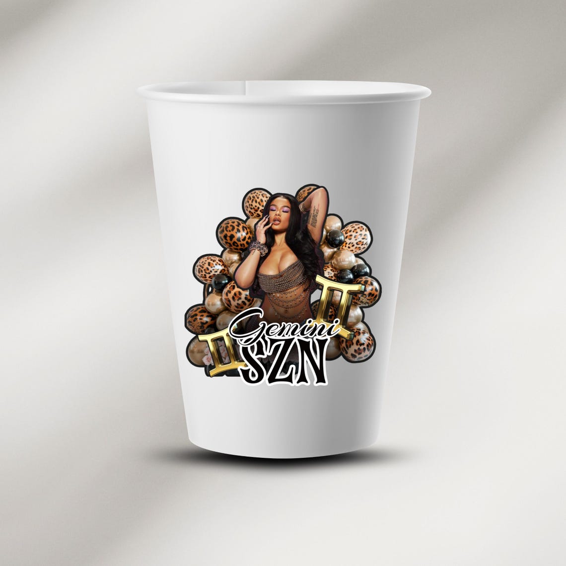 Cup Stickers, Styrofoam Cups, Styrofoam Cup Sticker Template, Birthday ...