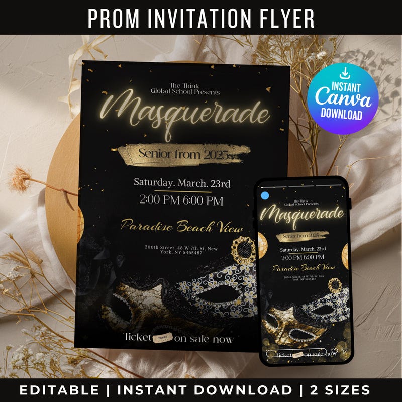 Masquerade Invitations - Etsy