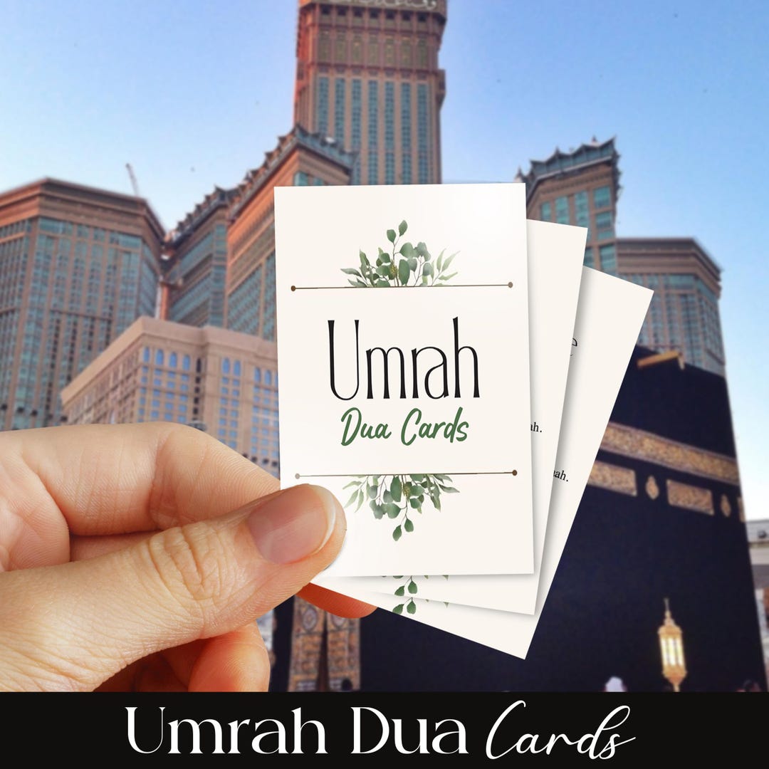 20 Umrah Dua Cards Printable, Umrah Flashcards, Umrah Mubarak Gift ...