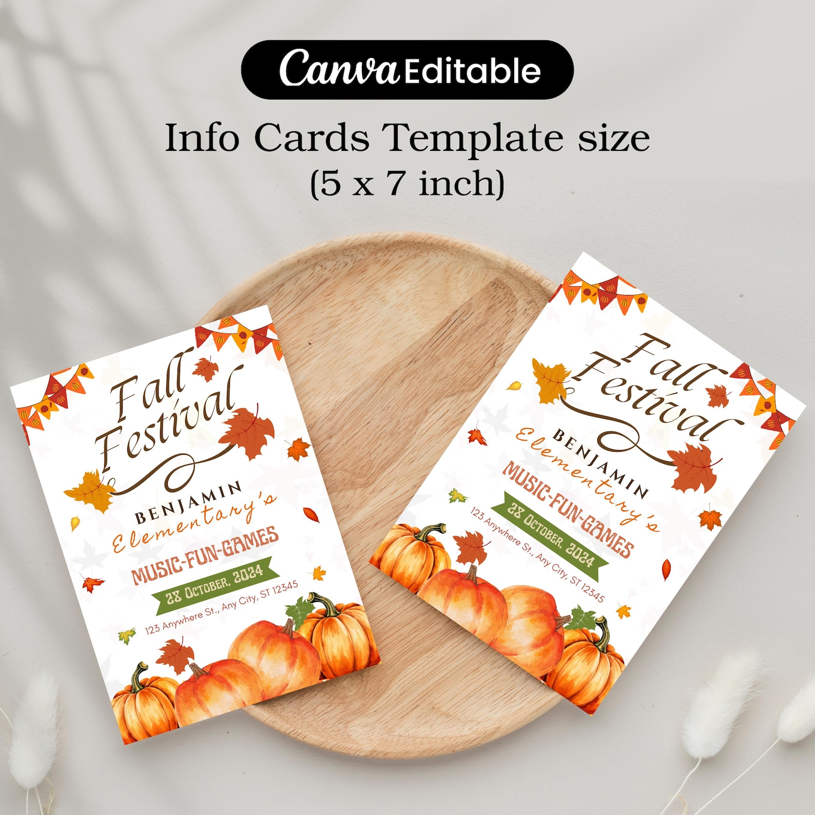 Fall Festival Invitation, Editable Fall Festival Flyer, Church Fall ...