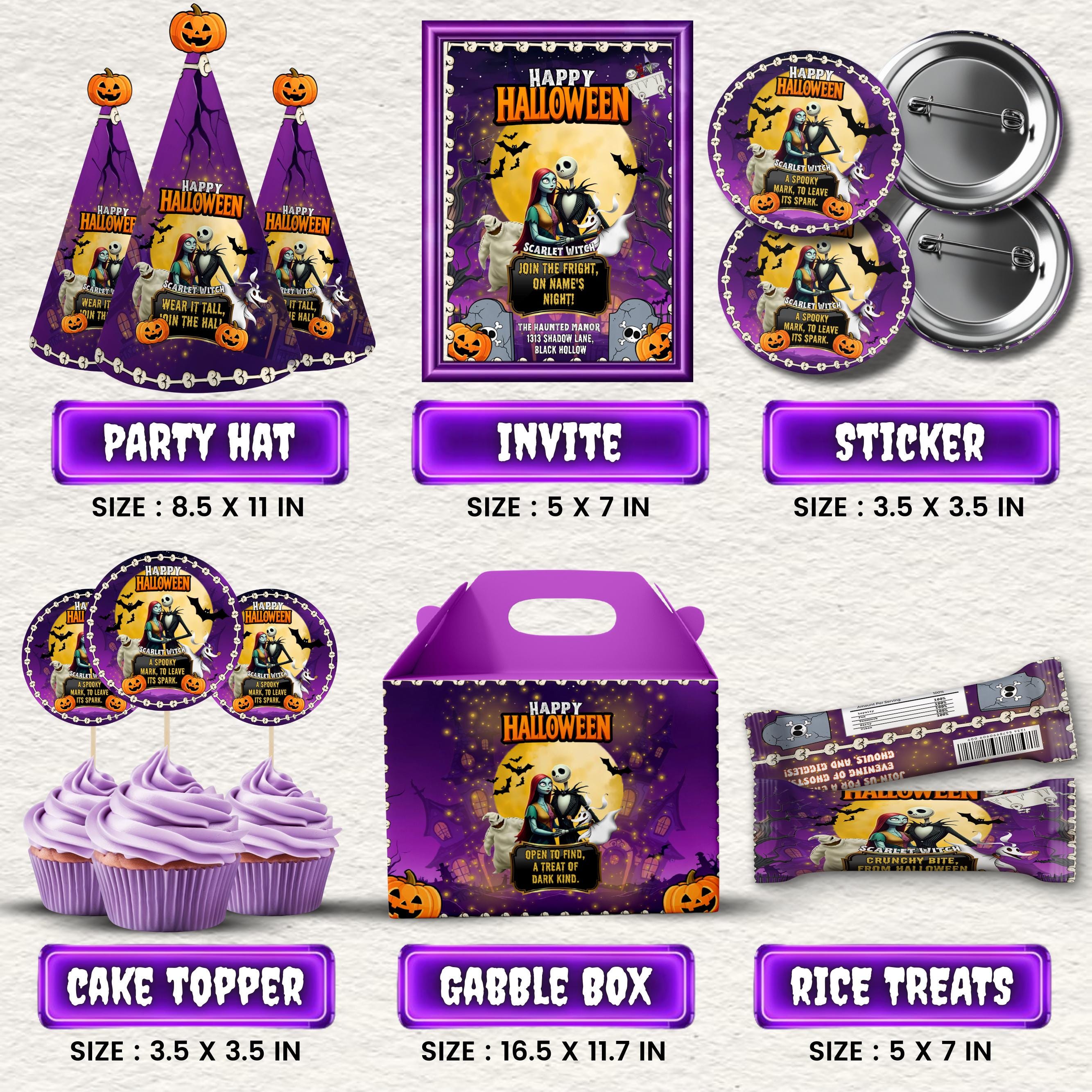 Halloween Birthday Invitation Bundle, Halloween Ghost Party Bundle ...