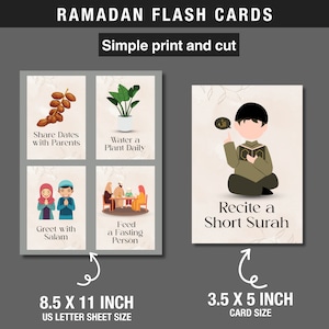 30 Ramadan Good Deeds Cards, Ramadan Islamic Games, Ramadan Flash Cards ...