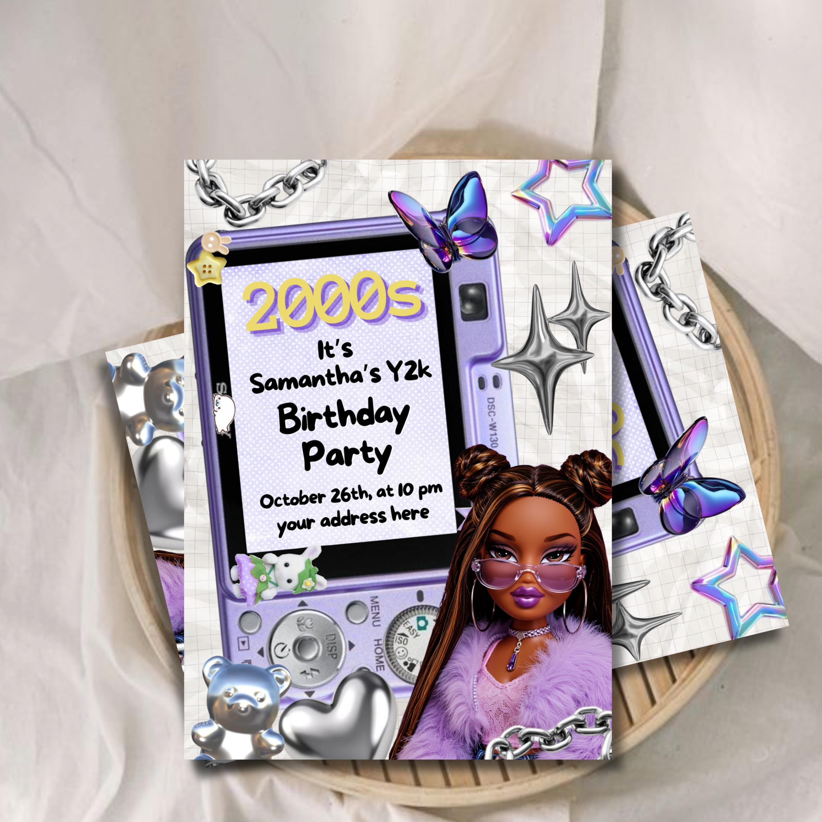 Early 2000s Retro Y2K Themed Party Invitation, Printable Y2K Inspired ...