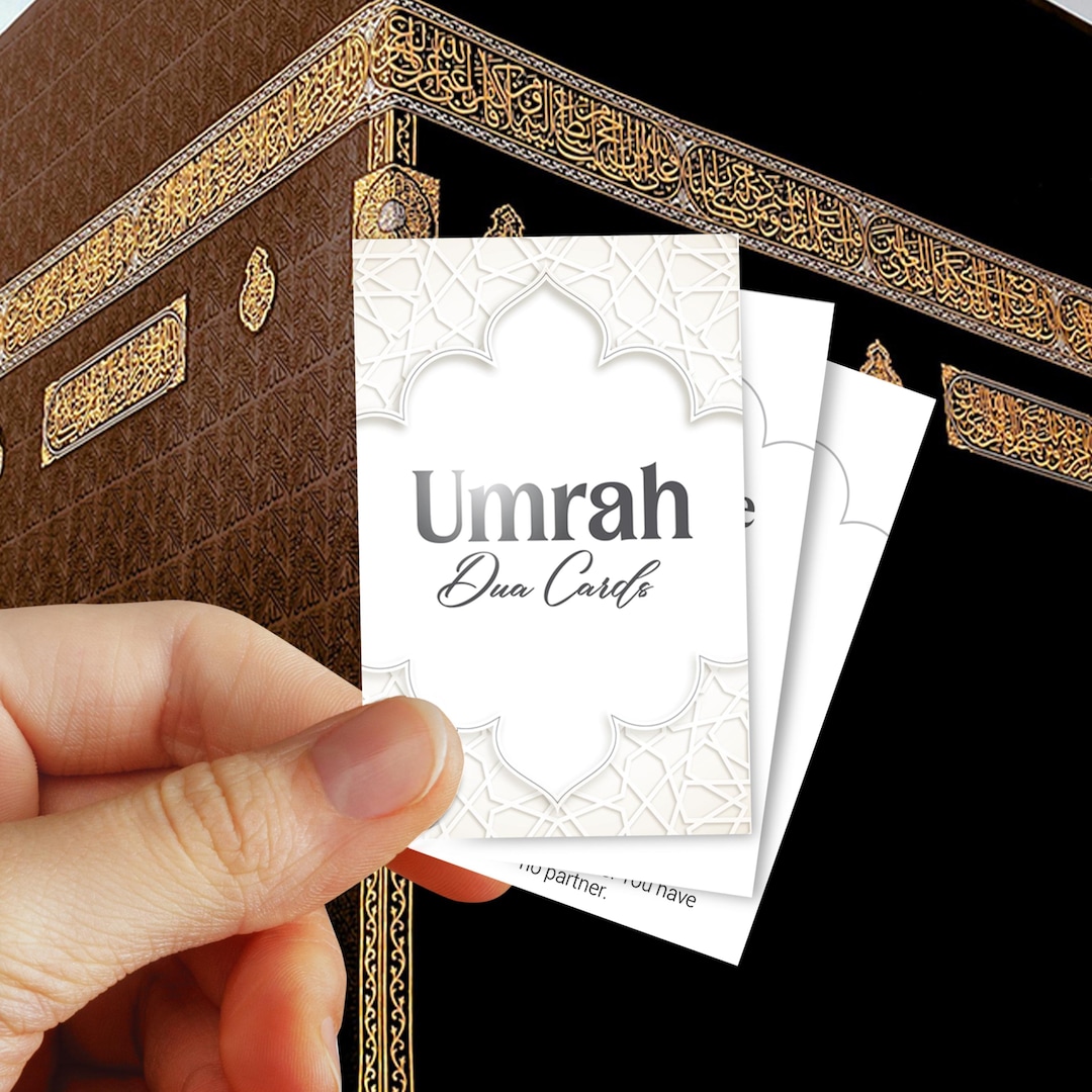 20 Umrah Dua Cards Printable, Umrah Flashcards, Umrah Mubarak Gift ...