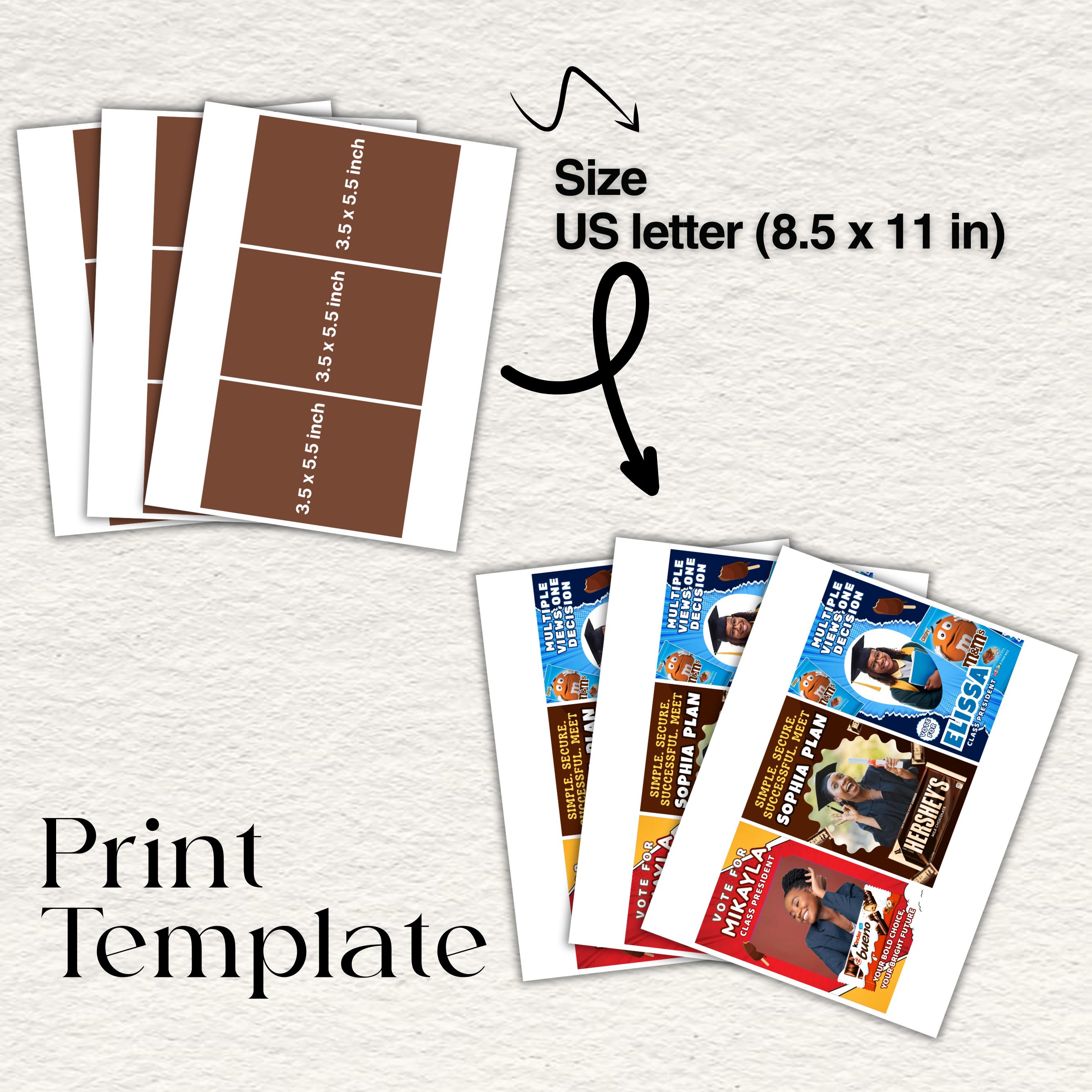 10 Homecoming Candy Card, Homecoming Campaign Candy Tags, Student ...