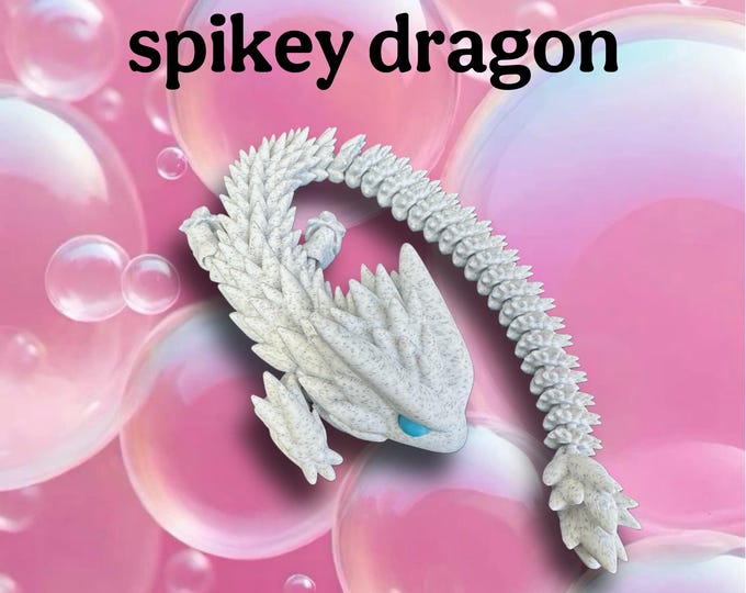 SPIKEY DRAGON - 3D Printed Articulated Fidget Toy - Etsy